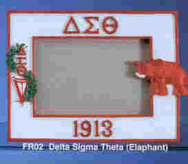 Cushcity.com - Delta Sigma Theta Elephant Picture Frame