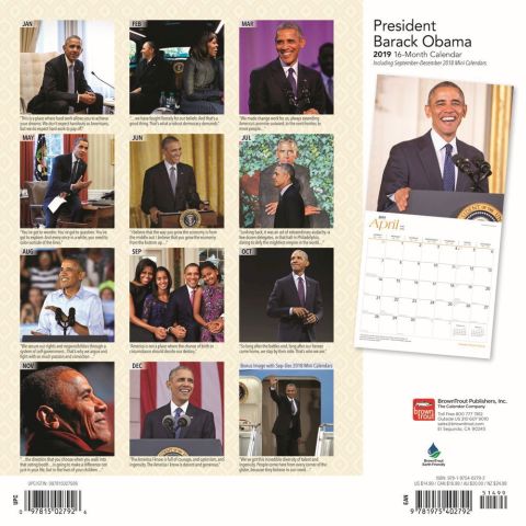Cushcity.com - President Barack Obama 2019 Wall Calendar